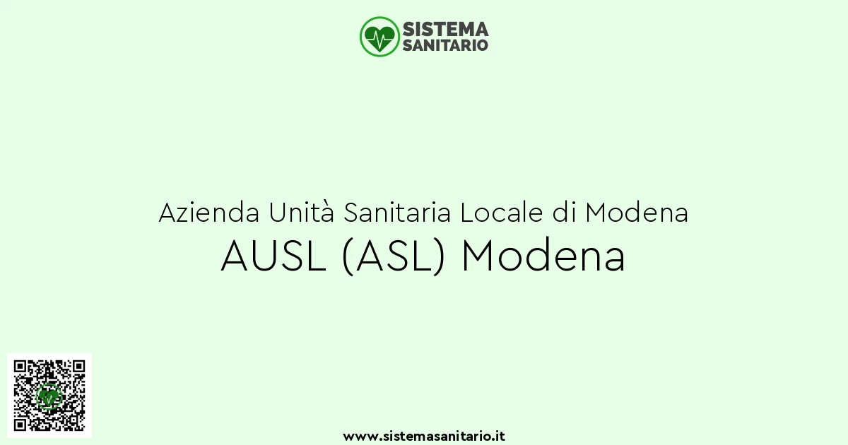 AUSL (ASL) Modena - SistemaSanitario.it