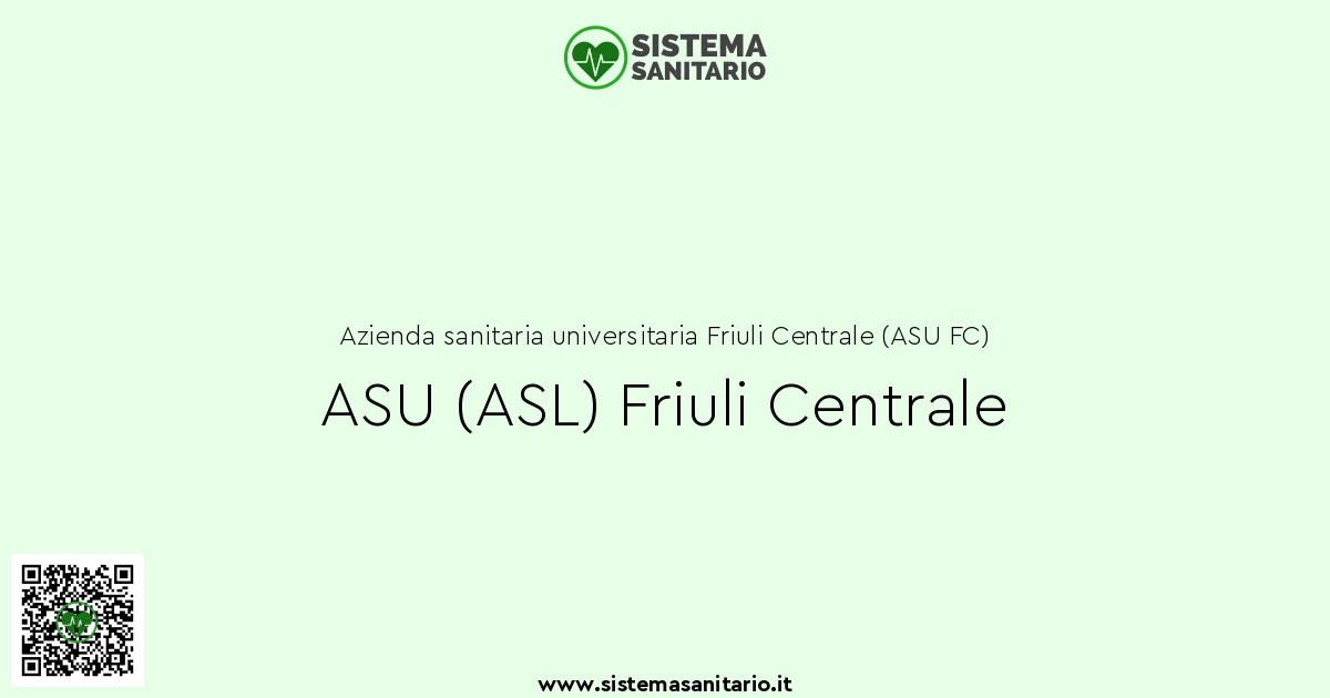 ASU (ASL) Friuli Centrale - SistemaSanitario.it