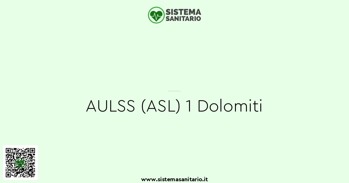 AULSS (ASL) 1 Dolomiti - SistemaSanitario.it