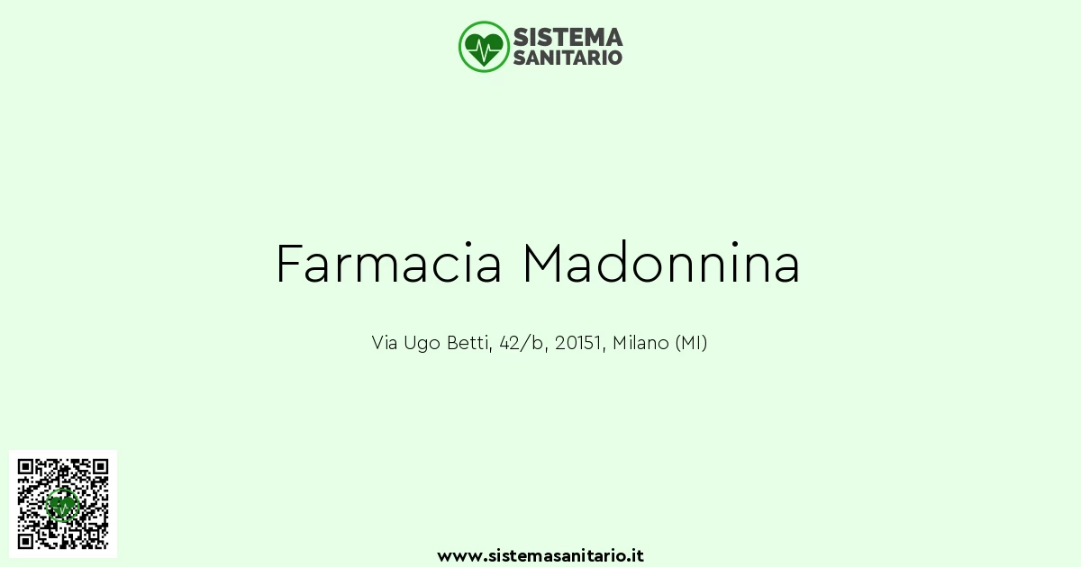 Farmacia Madonnina a Milano (MI) - SistemaSanitario.it