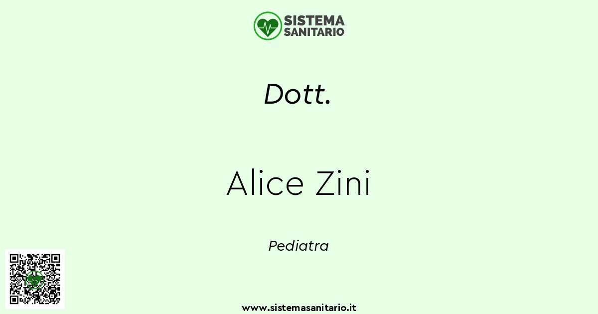 Dott. Alice Zini Pediatra a Vescovato (CR) - SistemaSanitario.it