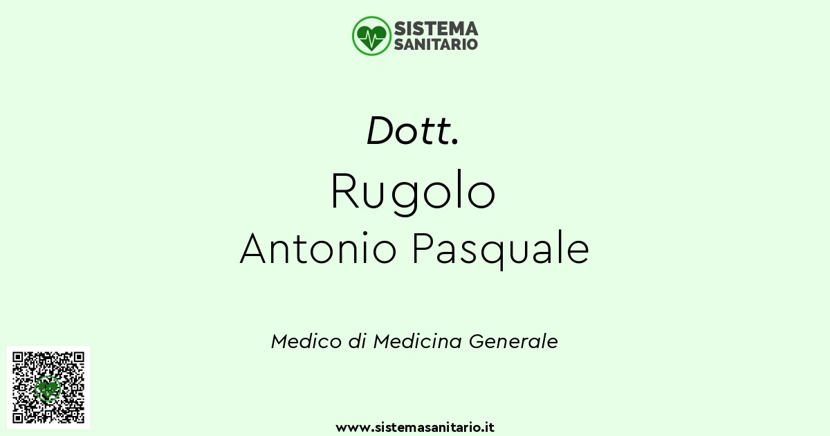 Dott. Rugolo Antonio Pasquale Medico di Base a Roma (RM ...