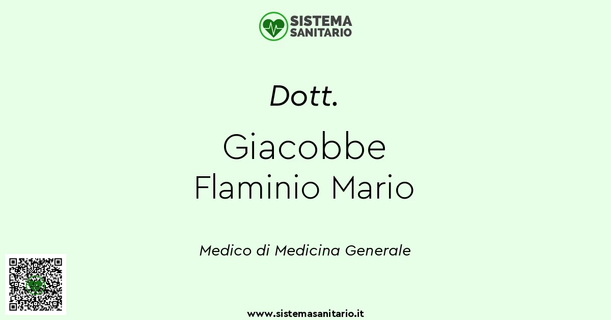 Dott. Giacobbe Flaminio Mario Medico di Base a Cagliari (CA ...