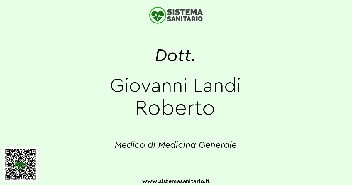 Dott. Giovanni Landi Roberto Medico di Base - SistemaSanitario.it