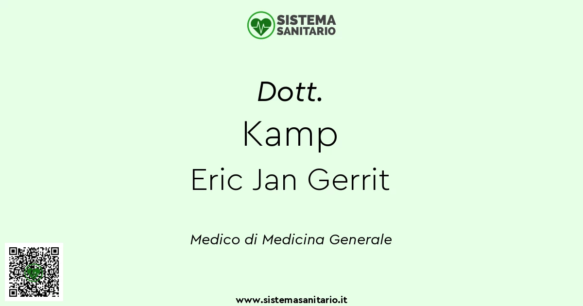 Dott. Kamp Eric Jan Gerrit Medico di Base a San Biagio della Cima (IM ...