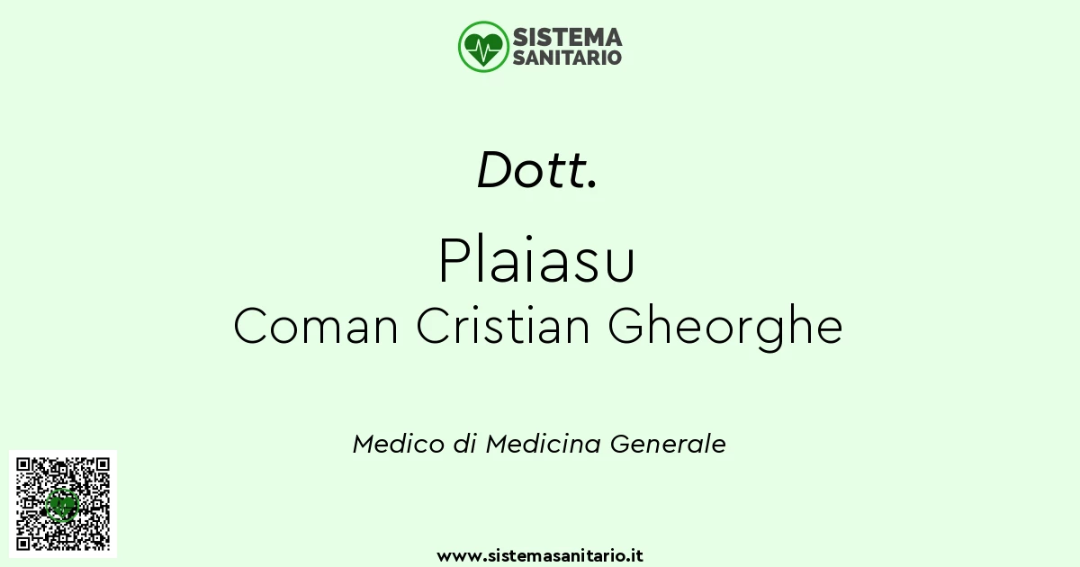 Dott. Plaiasu Coman Cristian Gheorghe Medico di Base a Ravenna (RA ...