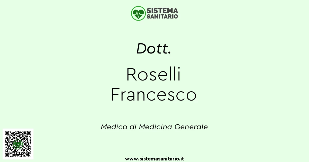 Dott. Roselli Francesco Medico di Base a Bari (BA) - SistemaSanitario.it