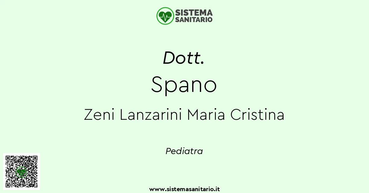Dott. Spano Zeni Lanzarini Maria Cristina Pediatra a Bologna (BO ...