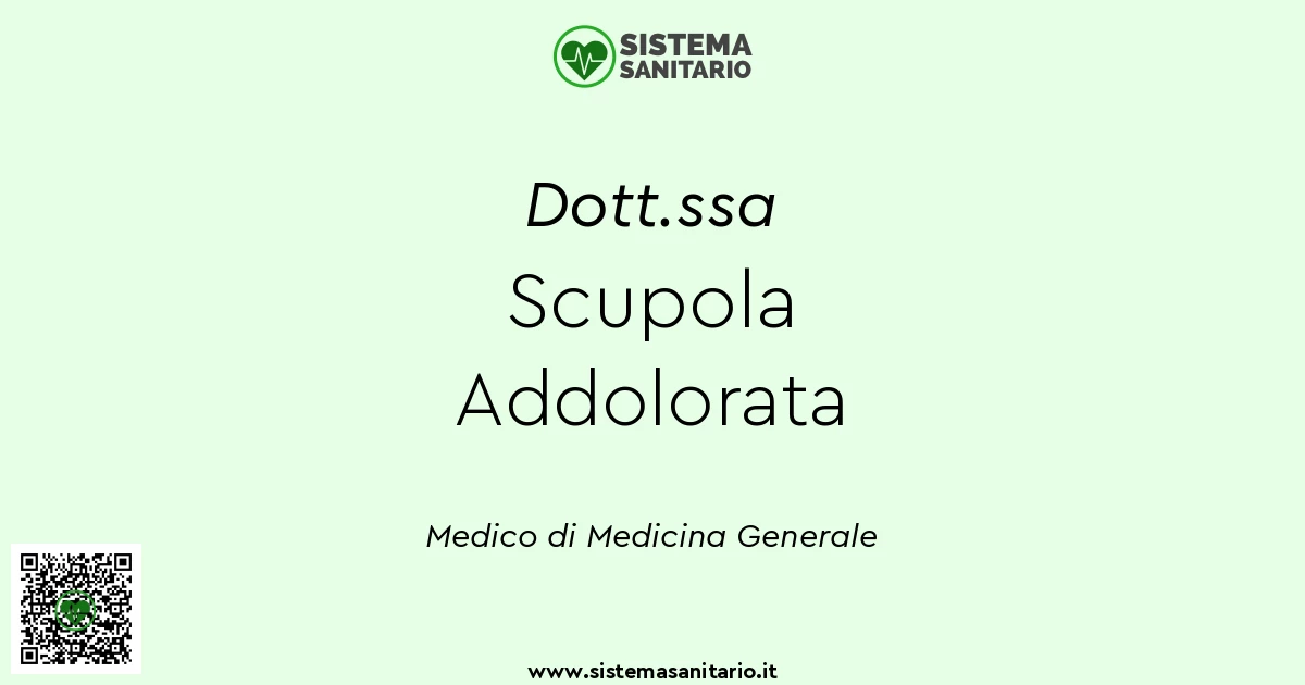 Dott.ssa Scupola Addolorata Medico di Base a Opera (MI ...