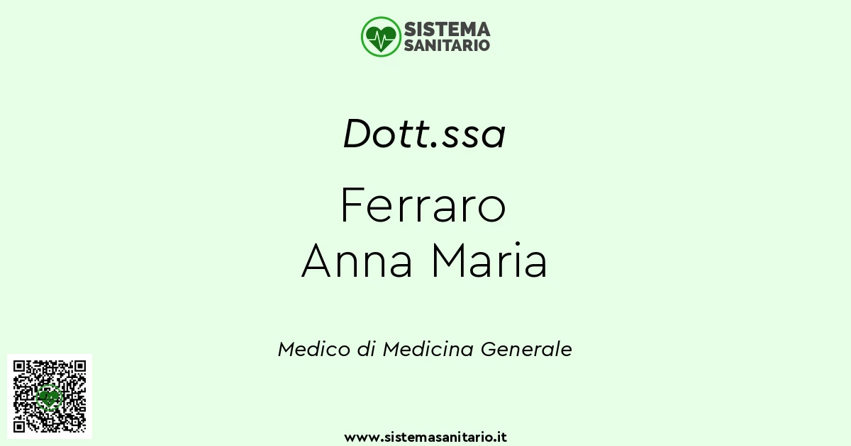 Dott.ssa Ferraro Anna Maria Medico di Base a Roma (RM ...