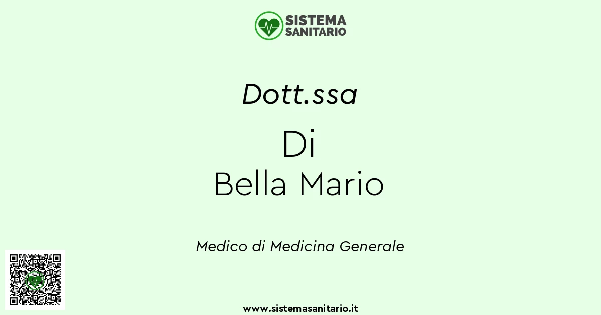 Dott.ssa Di Bella Mario Medico di Base a Vezzano Ligure (SP ...