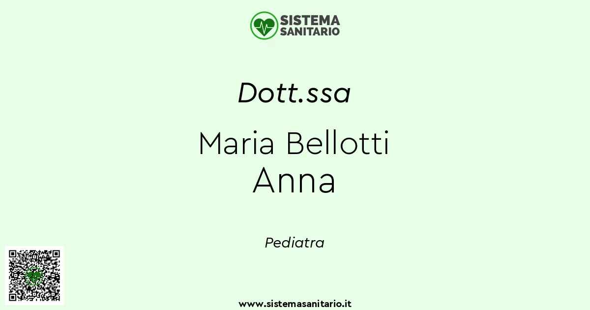 Dott.ssa Maria Bellotti Anna Pediatra a Firenze (FI) - SistemaSanitario.it