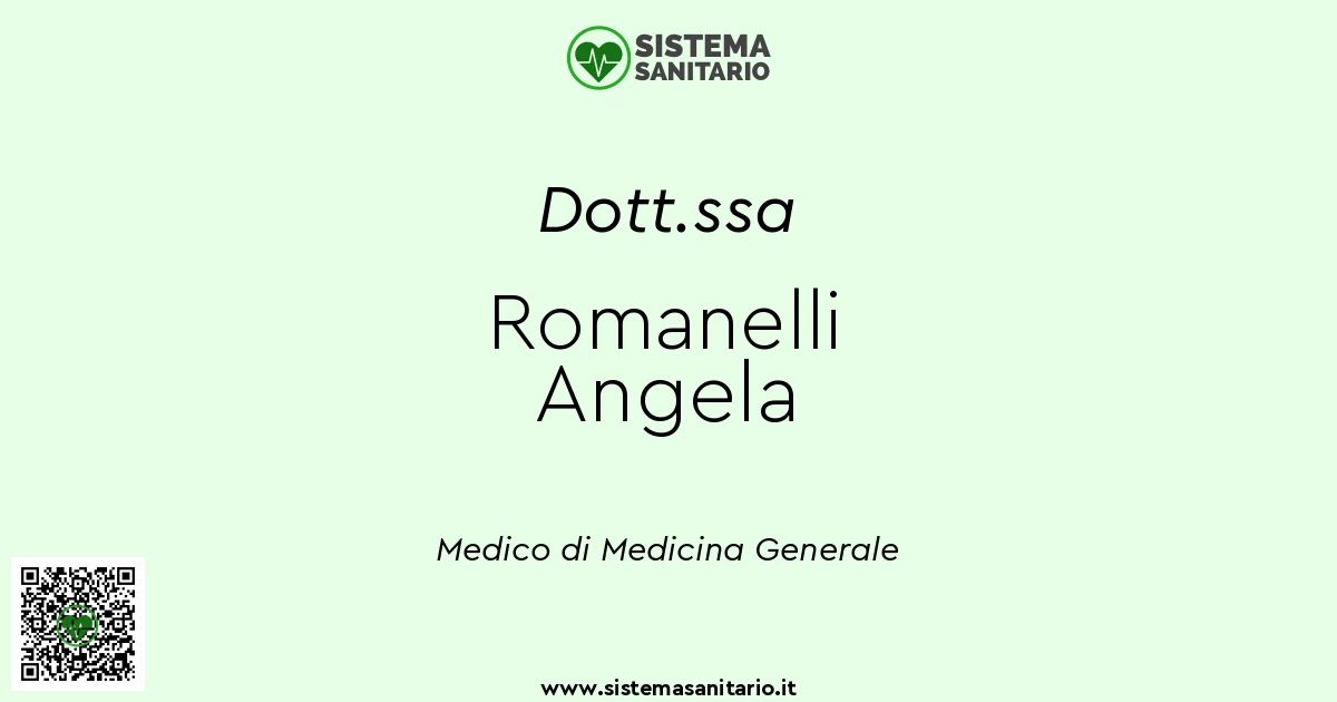 Dott.ssa Romanelli Angela Medico di Base a Taranto (TA ...