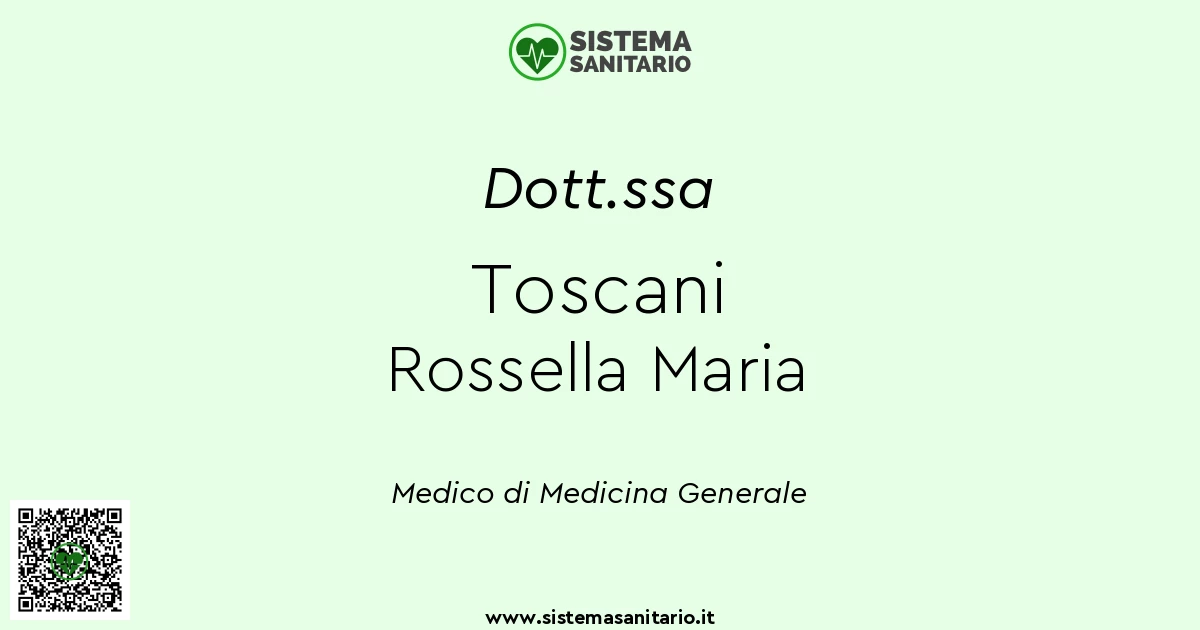 Dott.ssa Toscani Rossella Maria Medico di Base a Bresso (MI ...