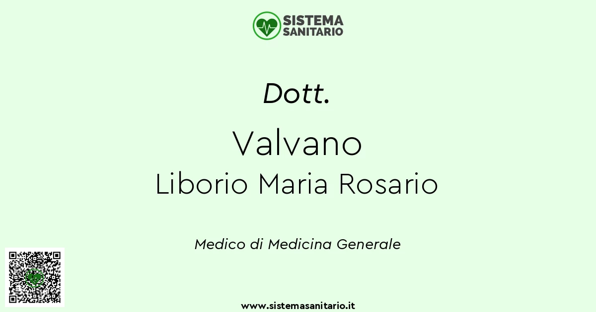 Dott. Valvano Liborio Maria Rosario Medico di Base a Bovino (FG ...